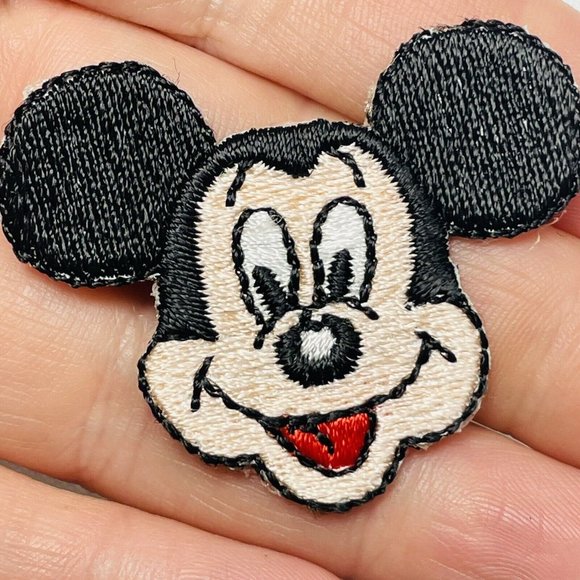 Disney | Office | Disney Mickey Mouse Face Shaped 5 Inch Sew On ...